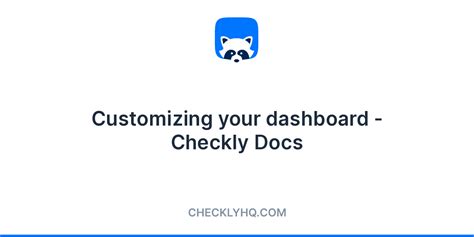 customizing your dashboard checkly docs