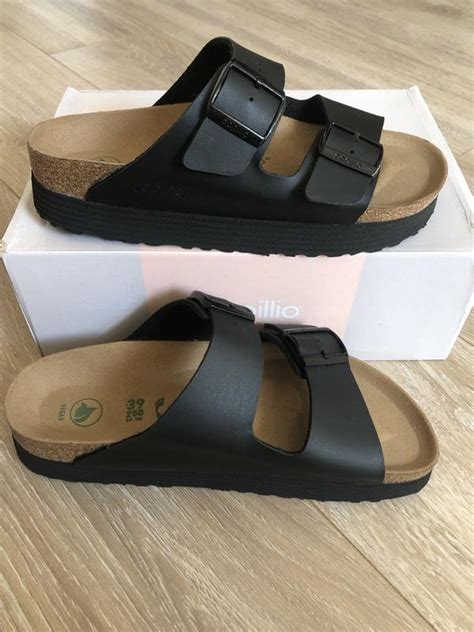 Birkenstock Papillio Arizona Vegan шлепанці на платформе оригінал — ціна 3300 грн у каталозі