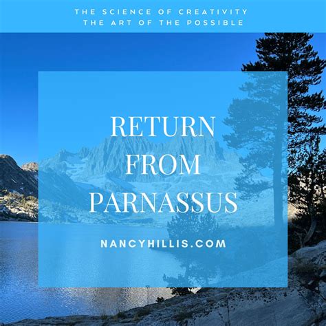 Return From Parnassus The Artists Journey With Nancy Hillis