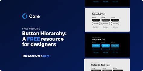 buttons by the core sites figma