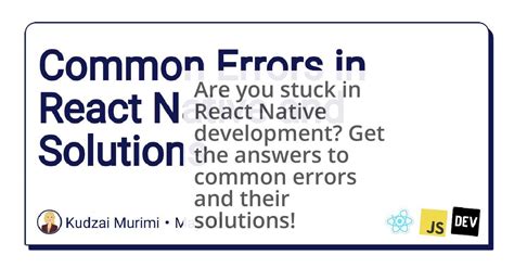 react jobs on linkedin common errors in react native and solutions