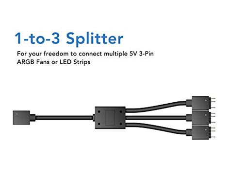 EZDIY FAB RGB Converter V RGB To V ARGB Transfer Hub With Way Splitter Motherboard With