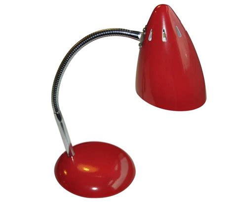 Rød bordlampe med billeder Bordlampe Rød