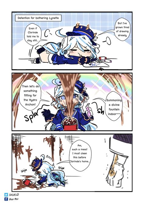 Furina And Clorinde Genshin Impact Drawn By Sesield Danbooru