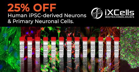 Now Save 25 On Ixcells Industry Leading Human Ipsc Derived Neurons And Primary Neuronal Cells