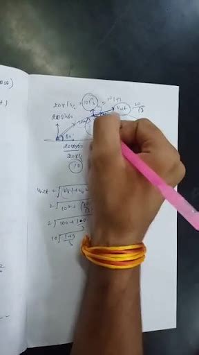 A Particle Is Projected From The Ground At An Angle Of Circ Wi