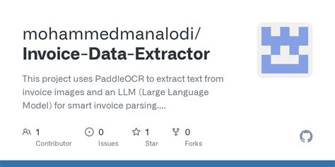 Github Mohammedmanalodiinvoice Data Extractor This Project Uses Paddleocr To Extract Text