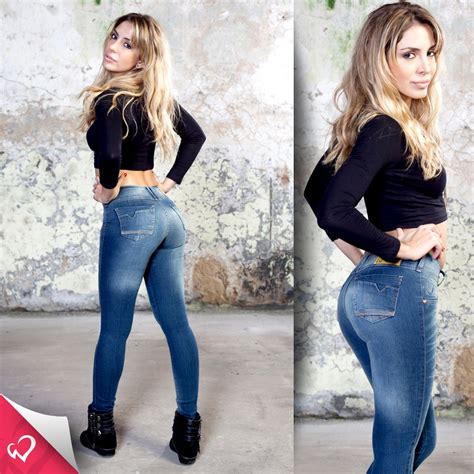Models Wearing Denim Leggings