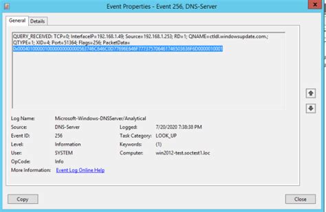 Windows Dns Logging Cybersecthreat