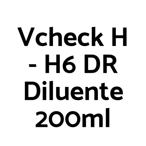 Vcheck H H6 Dr Diluente 200ml Bitrodiagnóstico