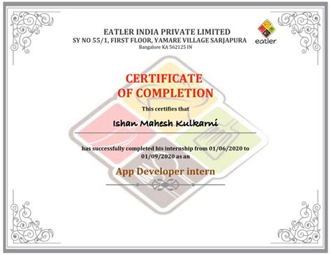 Ishan Kulkarni On Linkedin Internship Appdevelopment Experience