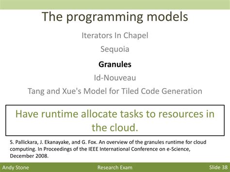 ppt surveying how parallel programming models address computation