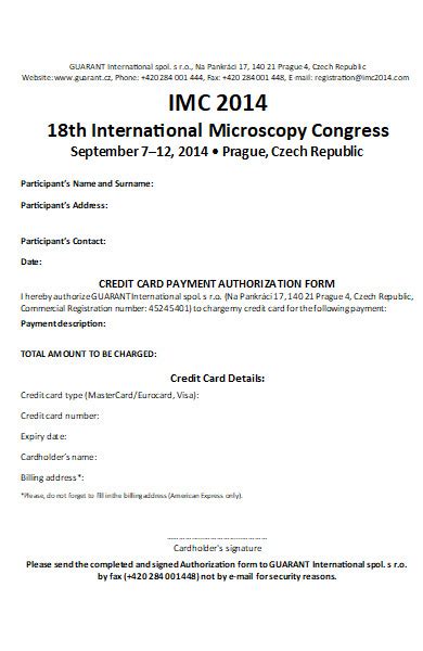 Free 50 Payment Authorization Forms Download How To Create Guide Tips