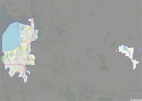Map Of Everett City Washington Thong Thai Real