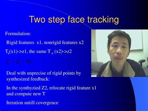 PPT Face Tracking For Interaction Review And Work PowerPoint Presentation ID 442571