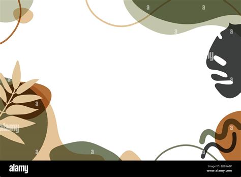 Abstract Modern Background With Organic Shapes Flat Vector Illustration Stock Vector Image