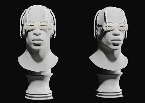 Travis Scott Glasses Obj Fbx And Blend File Free Vr Ar Low Poly 3d