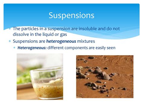 Suspension Mixture Examples
