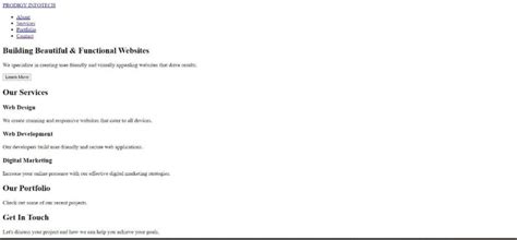 Atkimsetty Mohan Sai Sankar On Linkedin Prodigyinfotech Webdevelopment Intern