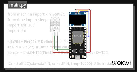 Ej5 Oled Con Sensor De Temperatura Wokwi Esp32 Stm32 Arduino Simulator
