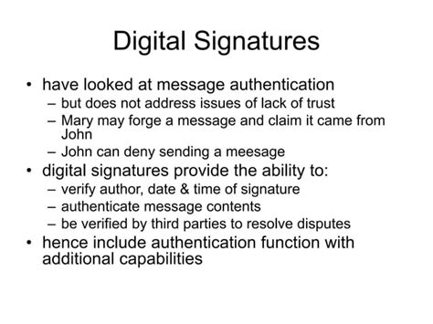 Digital Signatures And Authentication Protocols Ppt Email Internet