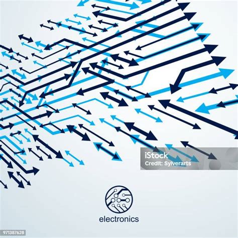 벡터 추상적인 컴퓨터 회로 보드 그림 연결 및 화살표 기술 요소 전자 테마 웹 디자인입니다 현대 기술 통신 합니다 0명에 대한 스톡 벡터 아트 및 기타 이미지 Istock