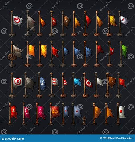 Direction Flag Pole Game Ai Generated Stock Photo Image Of Symbol Pole