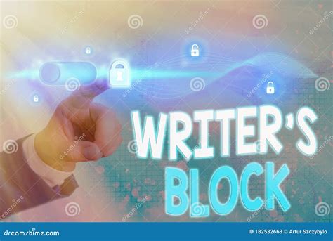Conceptual Hand Writing Showing Writer S Block Business Photo Text