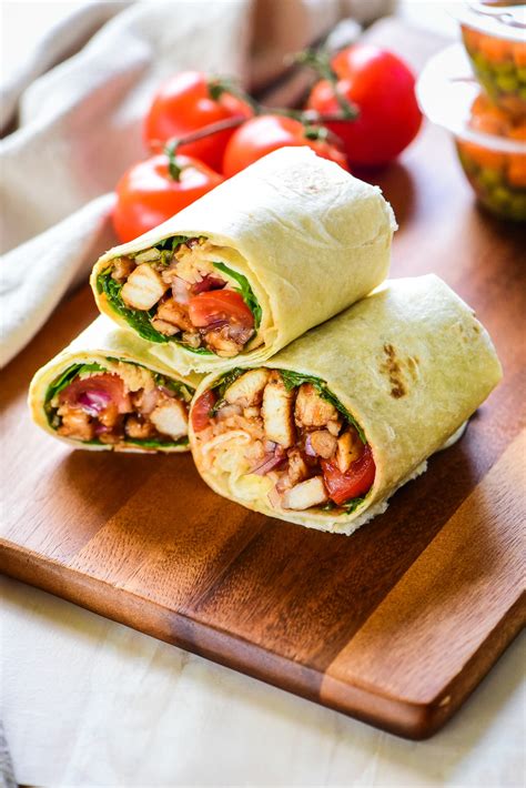 Simple BBQ Chicken Wrap Dude That Cookz