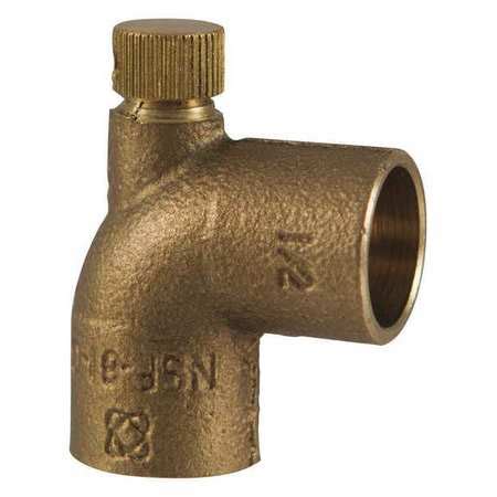 Nibco Vent Elbow Low Lead Cast Bronze C X C 705D LF 1 Zoro