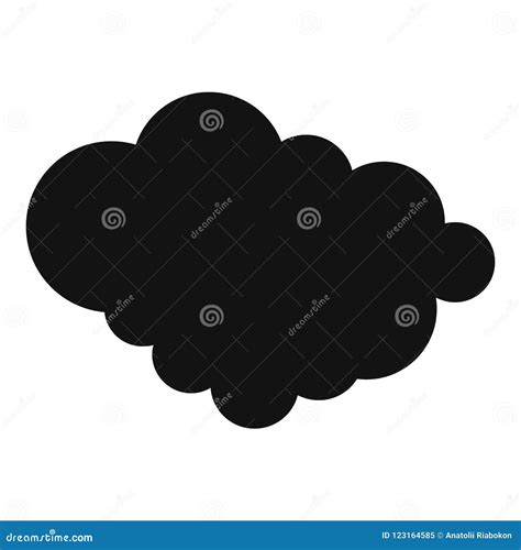 Cloud Of Precipitation Icon Simple Style Stock Illustration Illustration Of Nebulosity