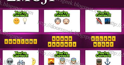 Guess The Emoji Level Answers And Cheats Doors Geek