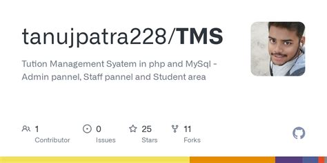GitHub Tanujpatra TMS Tution Management Syatem In Php And MySql Admin Pannel Staff