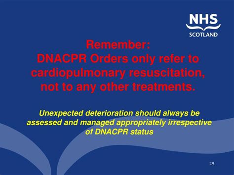 Ppt Do Not Attempt Cardiopulmonary Resuscitation Dnacpr Nhs Scotland Policy Powerpoint