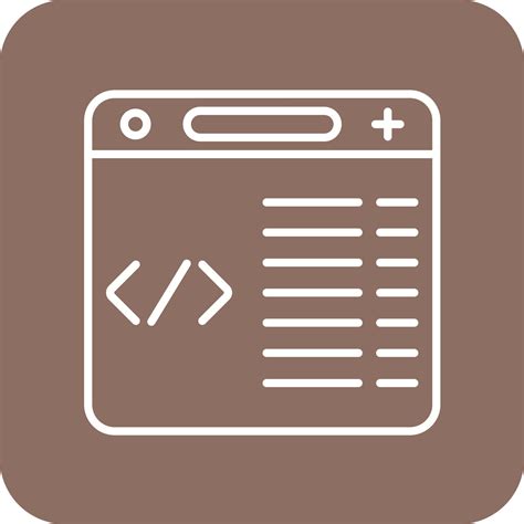 Programming Line Round Corner Background Icons Vector Art At Vecteezy