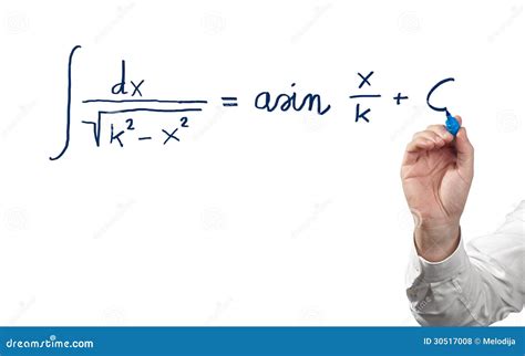 Solving Integral Equation Royalty Free Stock Image
