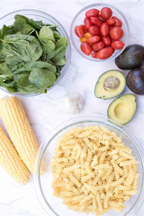 Avocado Pasta Salad Served From Scratch