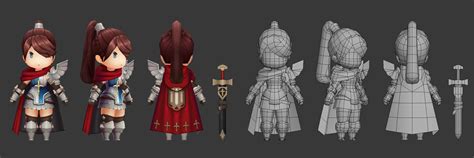 로우폴리곤 게임 캐릭터 캐릭터 로우미들반 김현철님 3d 캐릭터 게임 캐릭터 게임