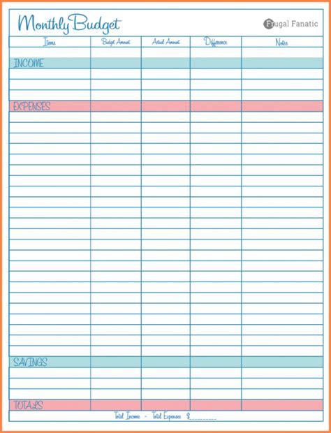 Easy Spreadsheet For Monthly Bills — Db