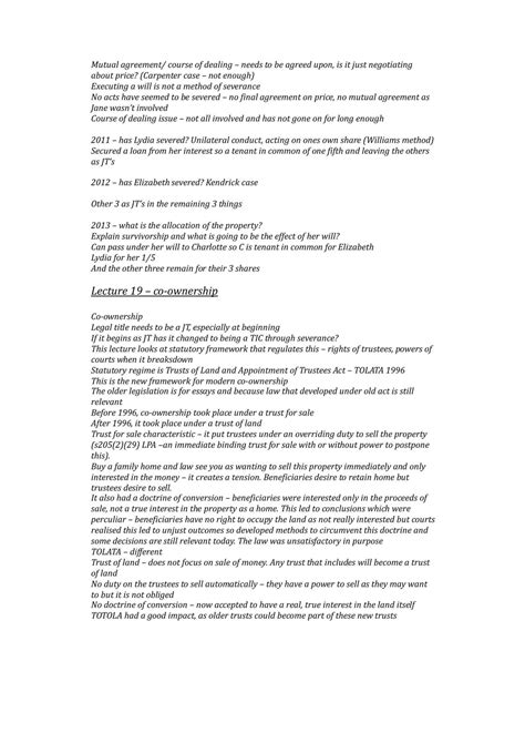 Land Law Notes M3026 Land Law Sussex Thinkswap