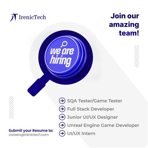 Irenictech On Linkedin Irenictech Jobopportunities Techcareers