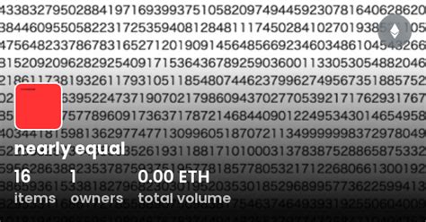 Nearly Equal Collection Opensea