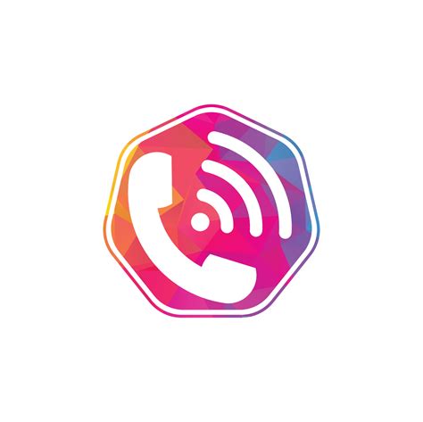 Call Logo Wifi Icon Design Vector Phone And Wifi Logo Design Template