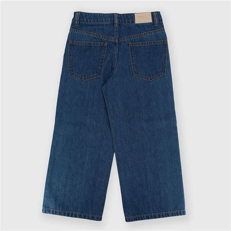Pantalone In Jeans Da Bambina Blu
