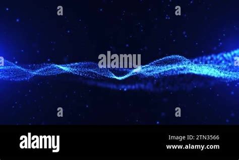 Abstract Particle Waves Background Lights Futuristic Digital Background C Waving Smooth Lines