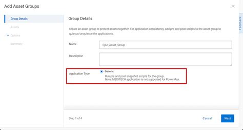 Asset Group Configuration Protecting Epic Data With Dell Powerprotect Data Manager Dell