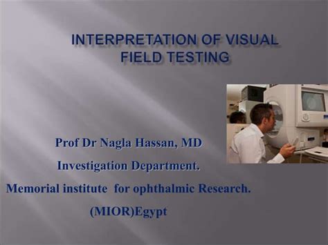 Visual Field Defects Pptx