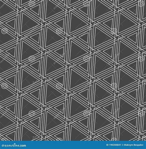 Repetitive Black Graphic Geo Array Pattern Seamless Abstract Vector Symmetrical Repeat Texture