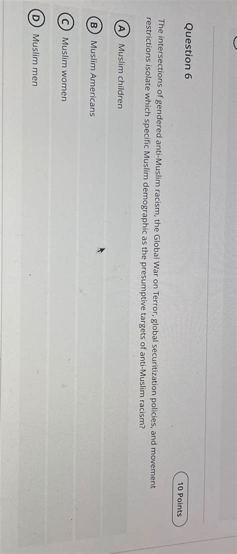 solved question 610 ﻿pointsthe intersections of gendered