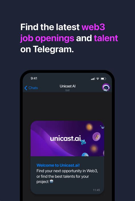 Unicast Ai The First Web3 Job Platform On Telegram